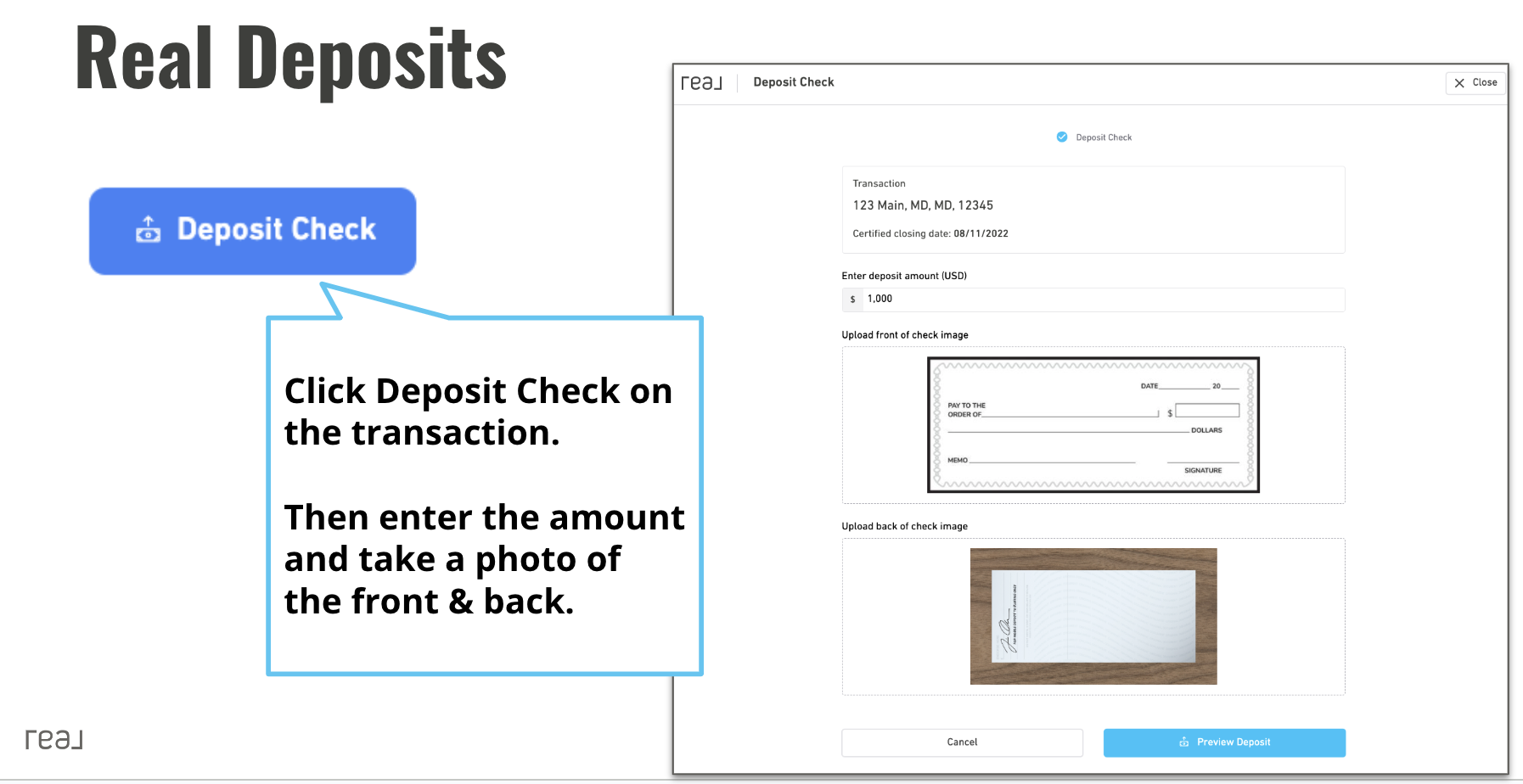 Step 6: Close & Transfer Funds to Real – Real