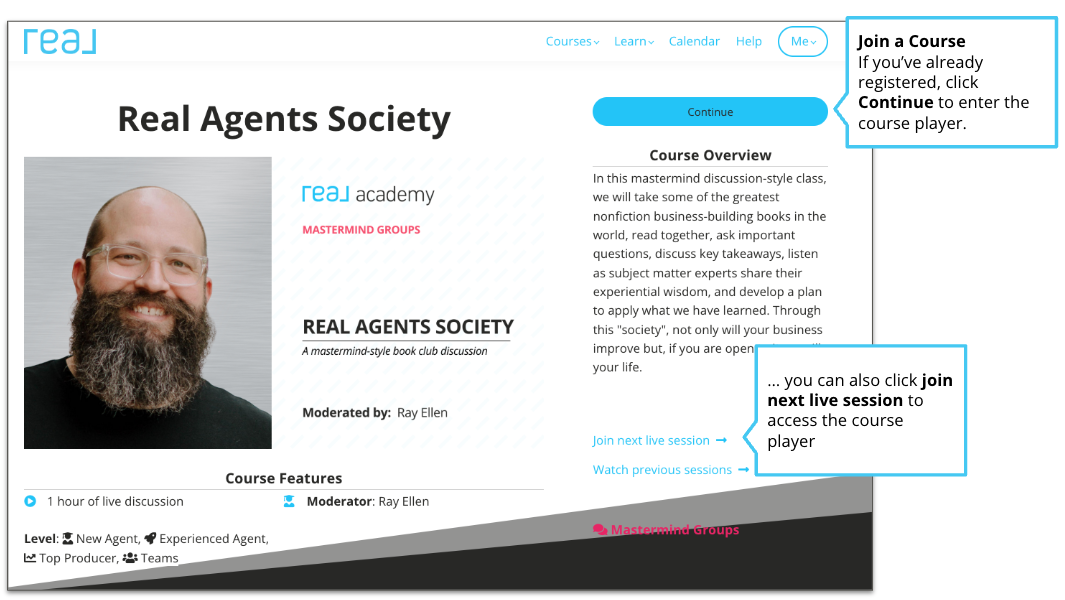 How do I join a Real Academy Course? – Real