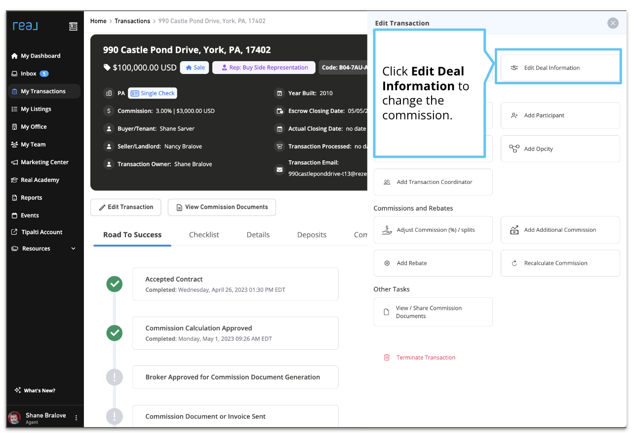 Minimum Transaction Fee – Real