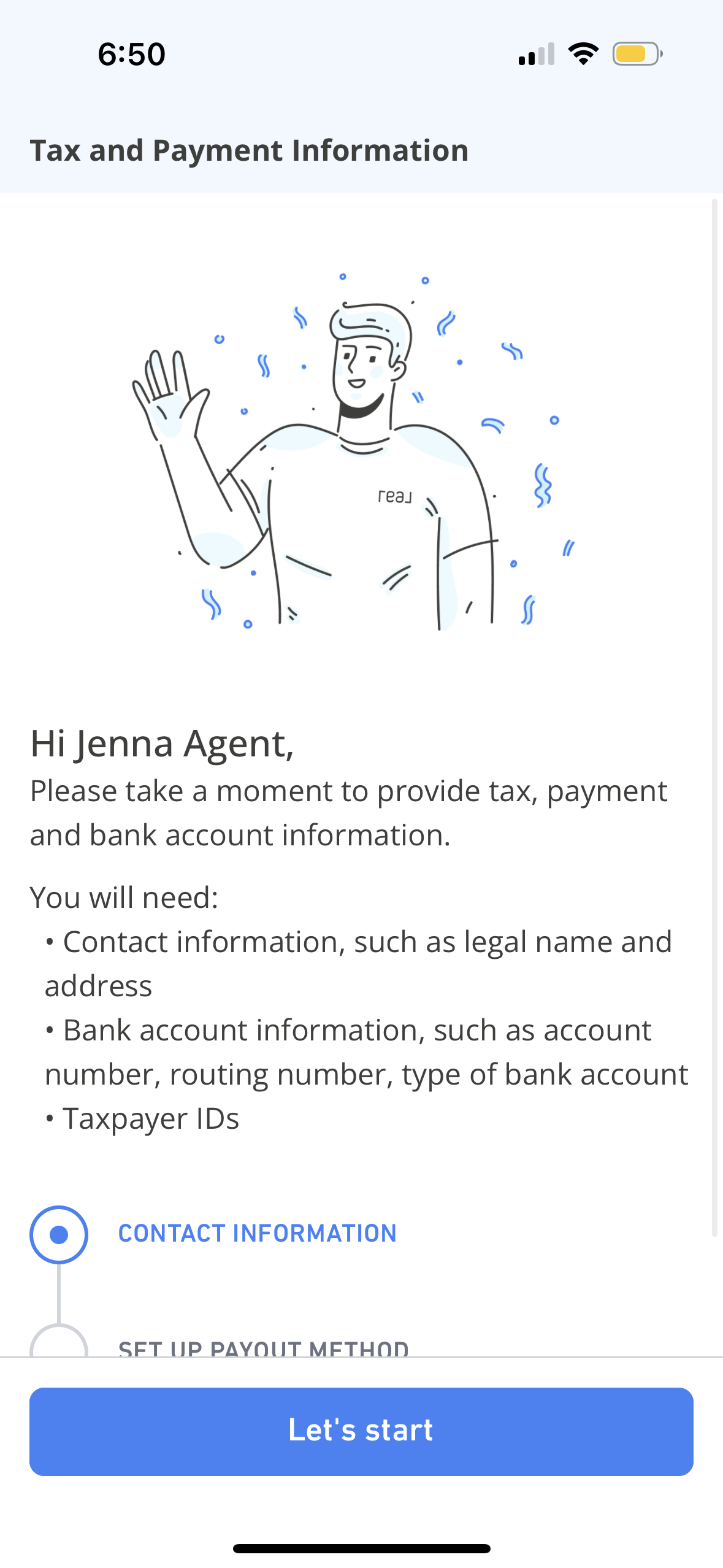 How do I change my banking information (where I am paid)? – Real