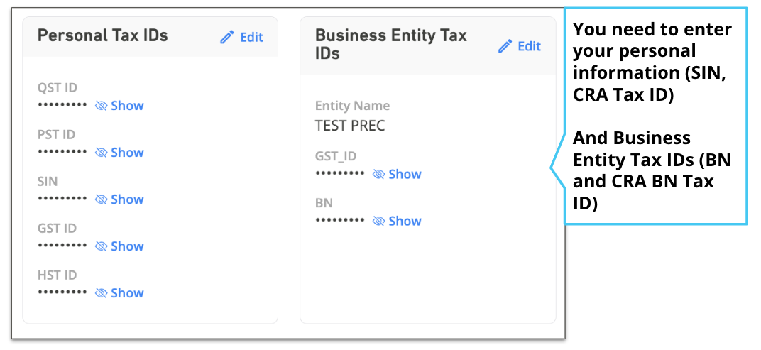 Do I need to remove my personal tax information if I want to be paid as ...