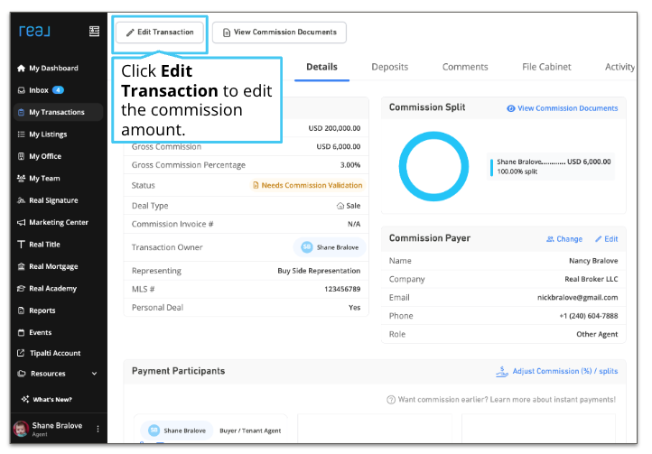How to Enter a Personal Deal – Real