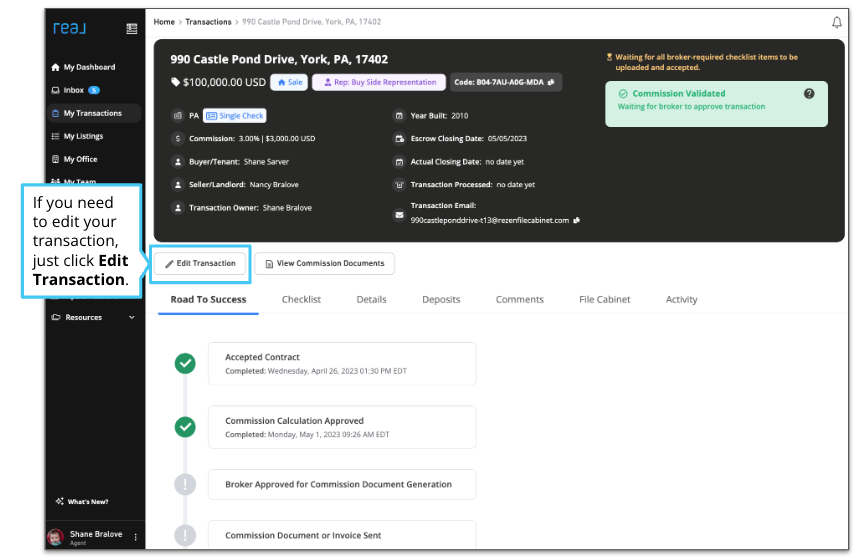 Minimum Transaction Fee – Real