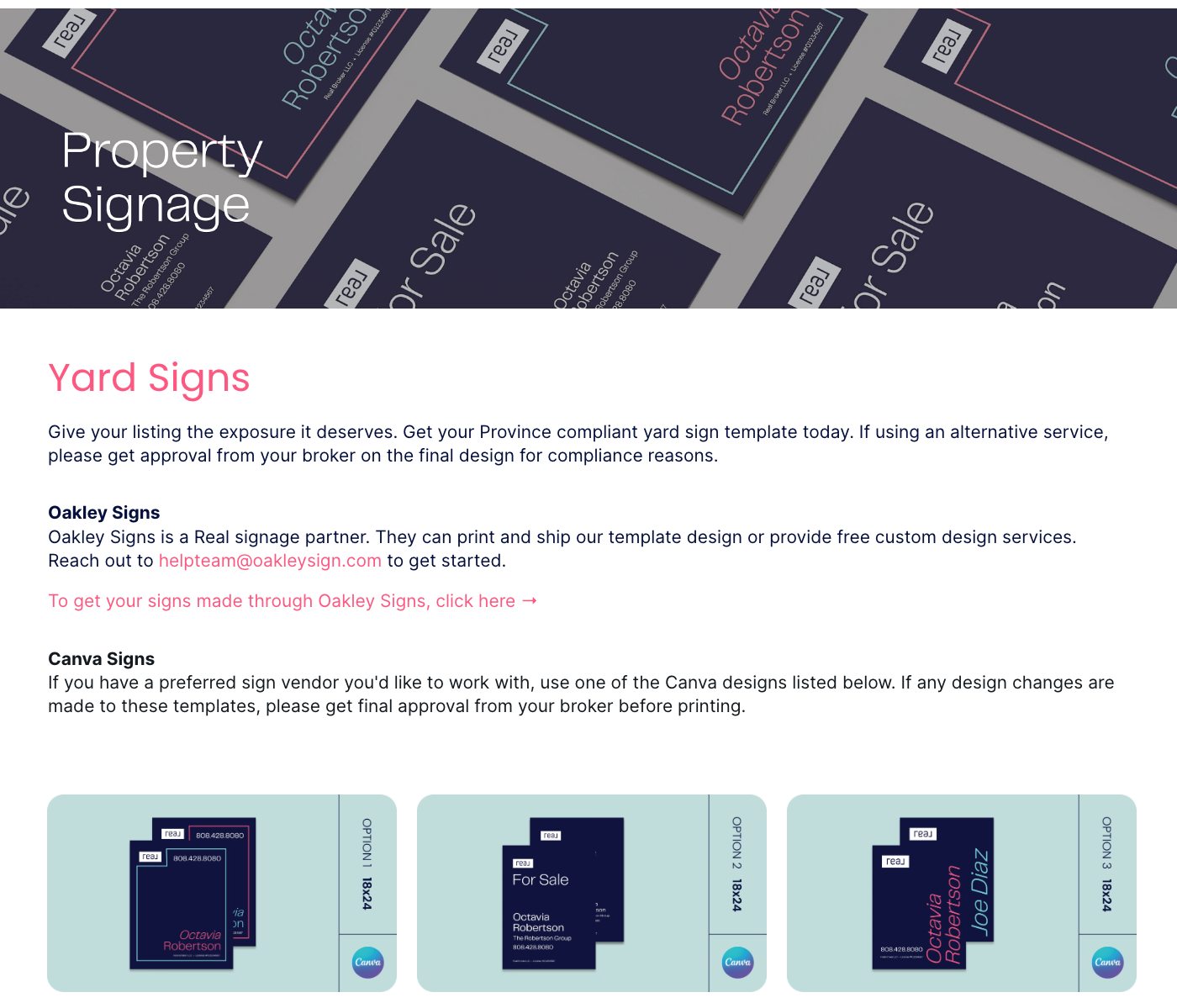 How do I Order Yard Signs? – Real