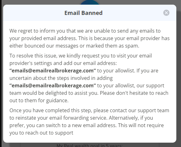 Why am I not receiving email from Real? – Real