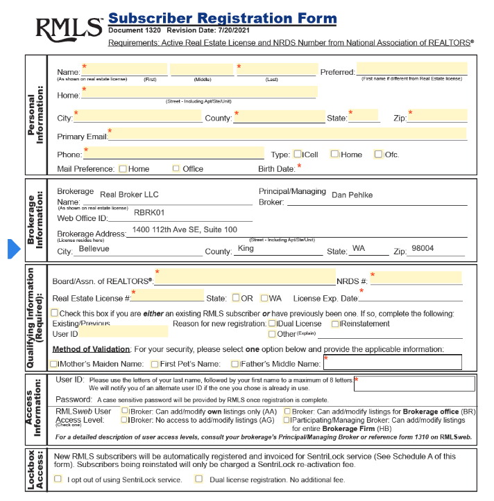 Washington: How do I transfer my Board / MLS? – Real