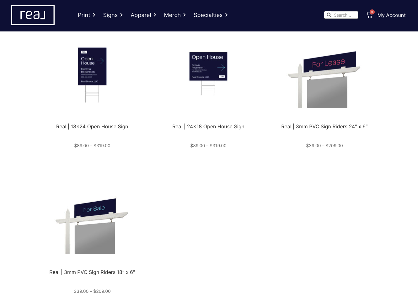 Other Signs - Open House Directional | Riders – Real
