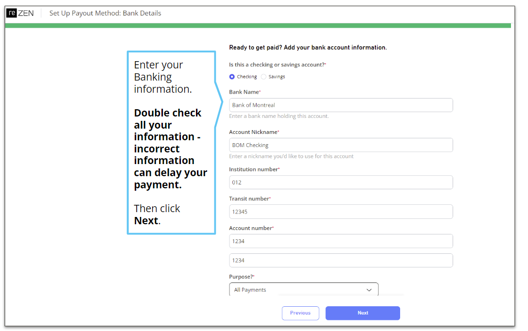 How to complete payment and tax setup – Real