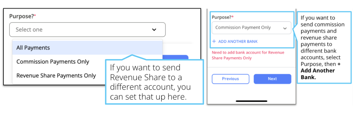 How to complete payment and tax setup – Real
