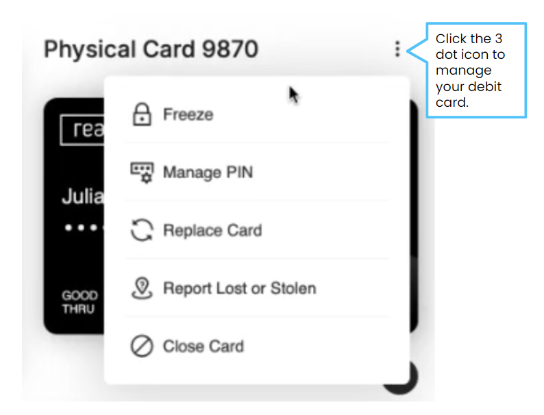 Managing Your Real Wallet Debit Card – Real
