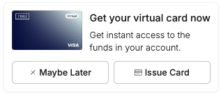 Virtual Card Activation – Real